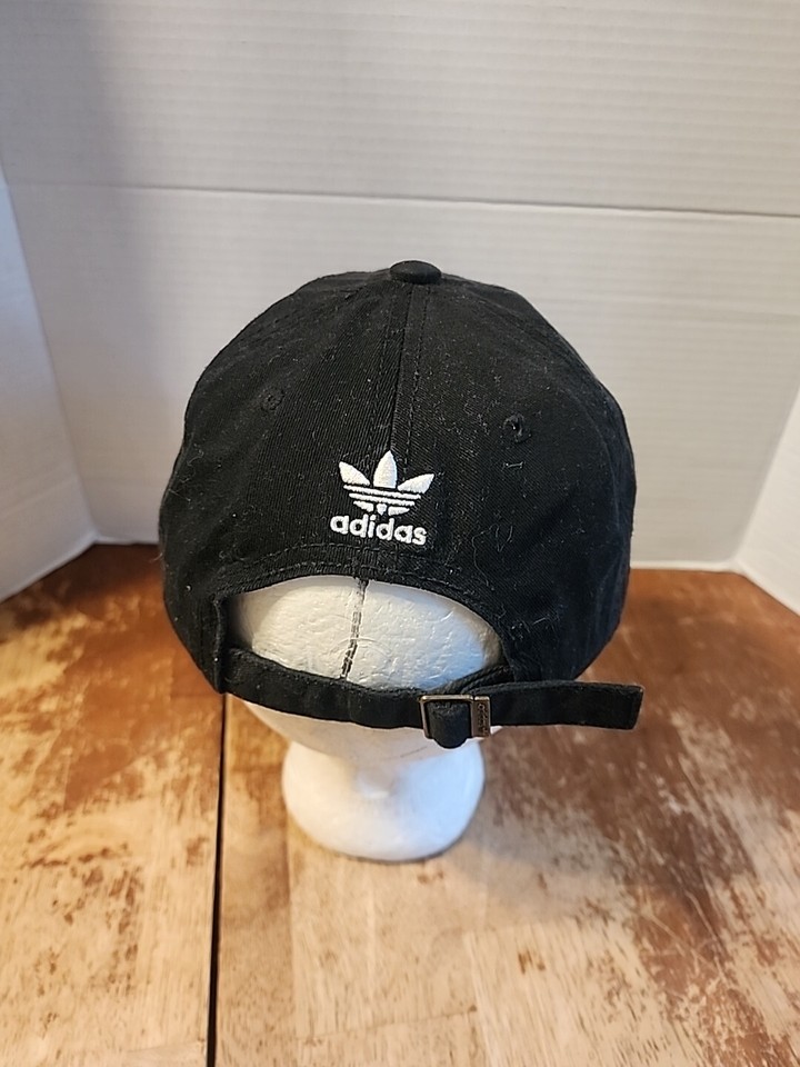 Adidas Men’s Adjustable Black/ White Logo Baseball Cap RN 90288 OSFM | eBay