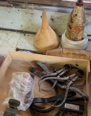 coronet major lathe With Bench And Tools Including Lath Chisels | eBay UK