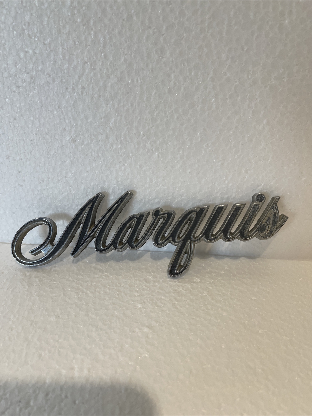 Vintage Mercury Grand MARQUIS Metal Emblem Ornament Script Logo ...
