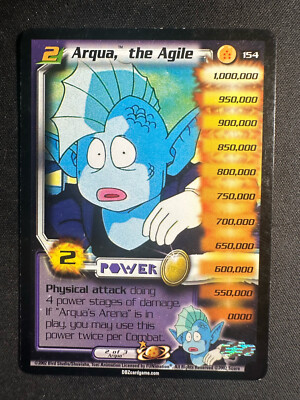 Dragon Ball Z CCG #154 Arqua, the Agile LV2 World Games Saga Unlimited ...