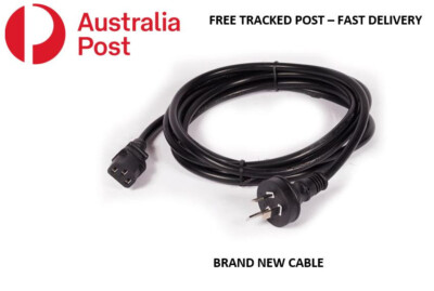 Mains Power Lead Cable Cord 3 Pin to IEC AU Plug 240V For TV Printer ...