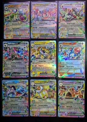 Tera Pokemon Ultra Rare ONLY Rainbow Borders Lot of 9 NM Cards | eBay