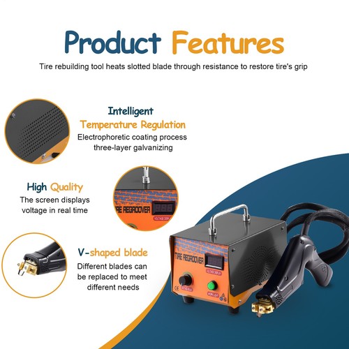 1000W Tire Groover Tire Grooving Tool Tyre Regroover Cutter Heated ...