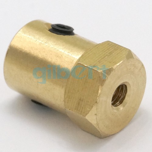 5pcs Hole Dia 3-8mm Brass Shaft Coupling Tire Connector For Model Motor ...