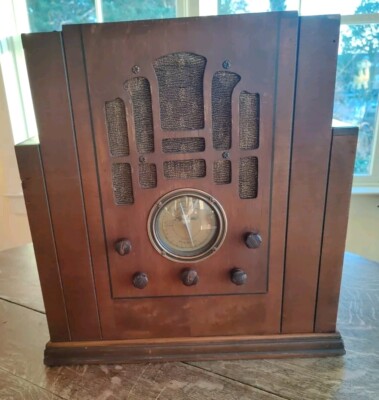 HTF Vtg Silvertone Model 1850 AM/SW Battery Operated Skyscraper ...