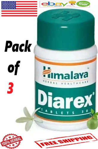 (3 X 30 = 90 Tabs) Himalaya Herbal Diarex For Anti Diarrhea Care (FREE ...