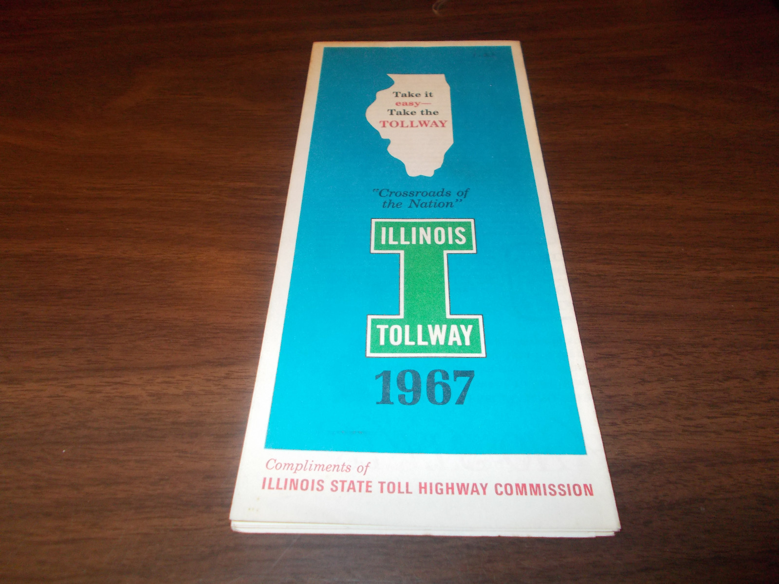 1967 Illinois Tollway Vintage Road Map and Guide | eBay
