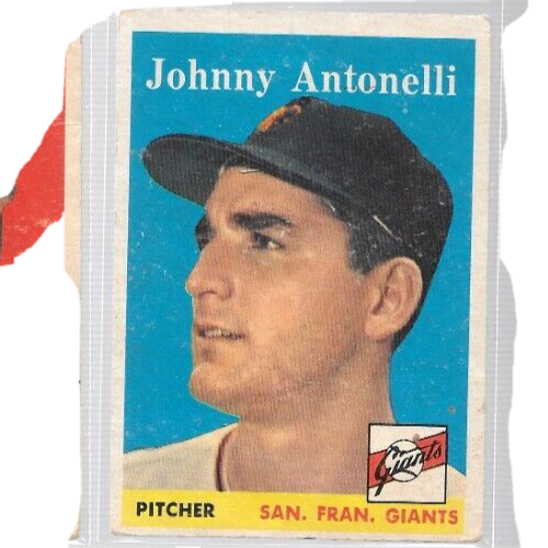 1958 Topps Johnny Antonelli #152 EX Giants | eBay