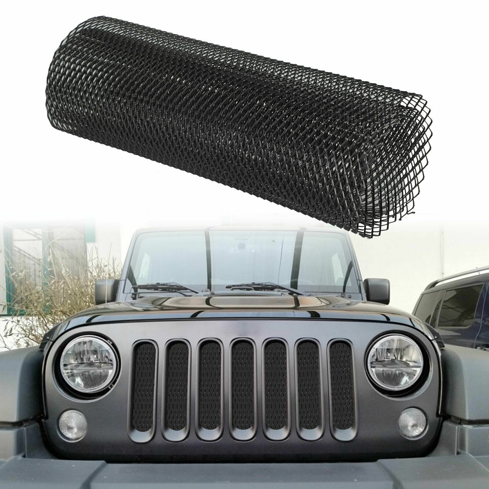 Universal Aluminum Car Vehicle Body Grille Net Mesh Grill Section 40 ...