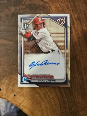 2024 Bowman Chrome Dylan Crews 1st Prospect Autograph Auto #CPA-DC ...