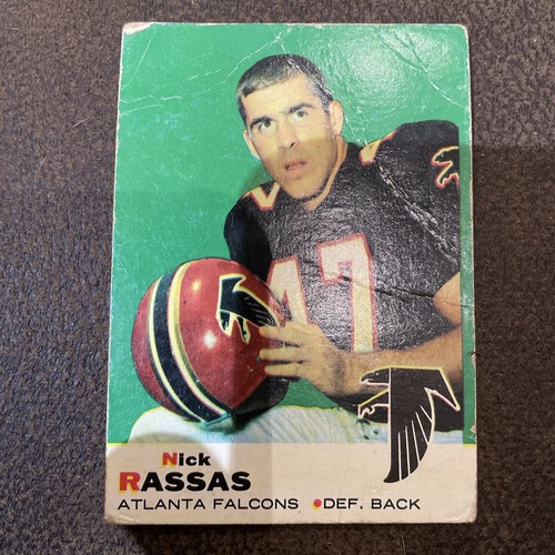 1969 Topps # 71 Nick Rassas Falcons Football Card! | eBay