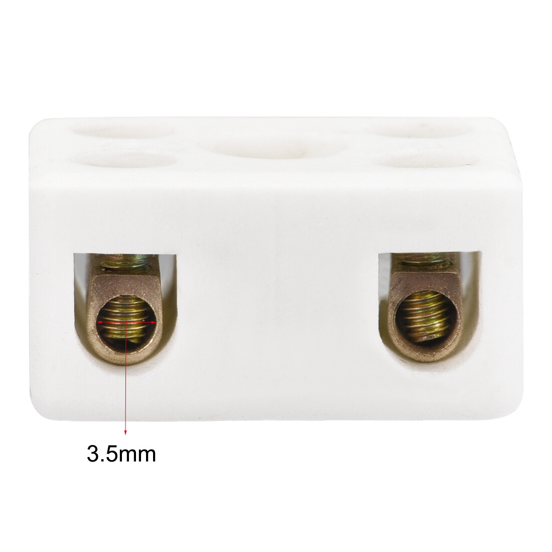 2 Way Ceramics Terminal Blocks High Temp Connectors 29.2x21.2x15.2mm 5 ...