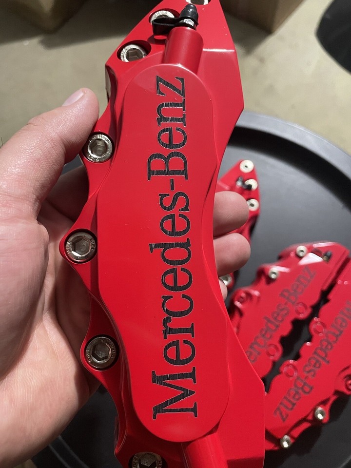 Rear Engraved Brake Caliper Cover For Mercedes-Benz G GLE GLK GLA ML ...