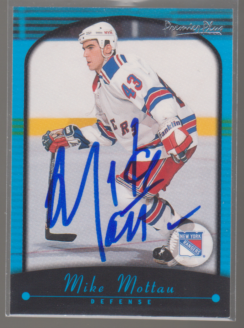 Autographed 00/01 Topps Premier Plus Mike Mottau - Rangers | eBay