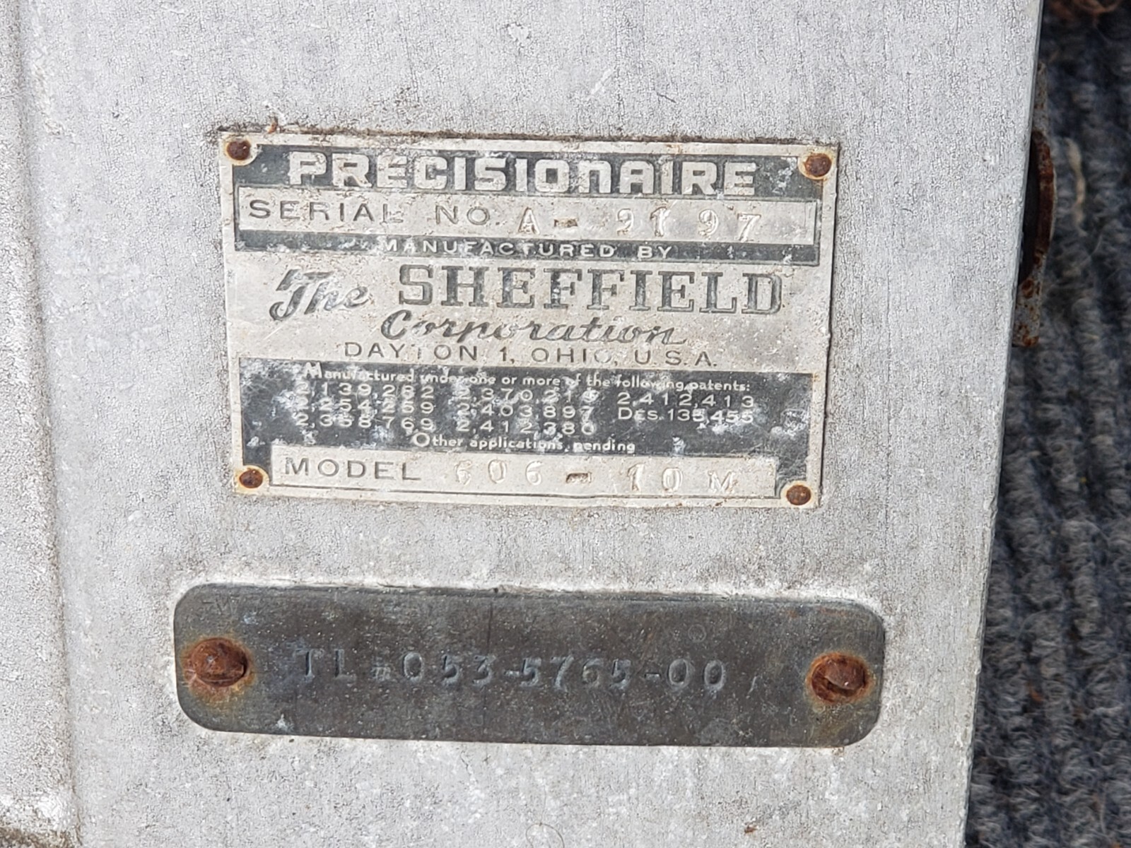 Sheffield Precisionaire Column Air Gage 9001-5M | eBay