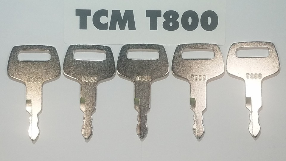 (5) TCM T800 Keys, Heavy Equipment Loader Ignition Key FAST FREE ...