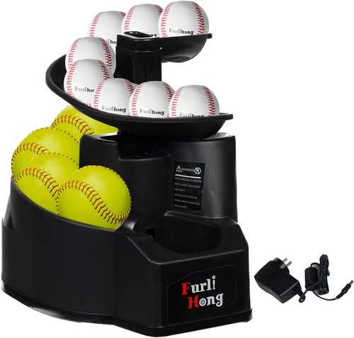6902BHA Rechargeable Baseball/Softball Toss Machine with Extendable ...