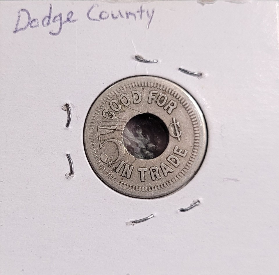Dodge Nebraska Trade Token "E.J. Steiner" 5c in Trade | eBay