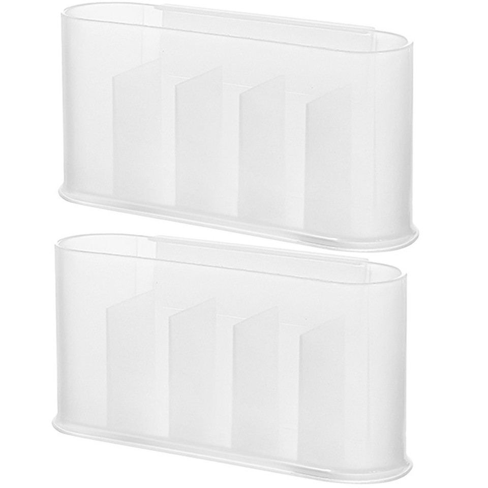 2 Pcs Compartment Fridge Storage Box Freezer Side Door Organizer ...