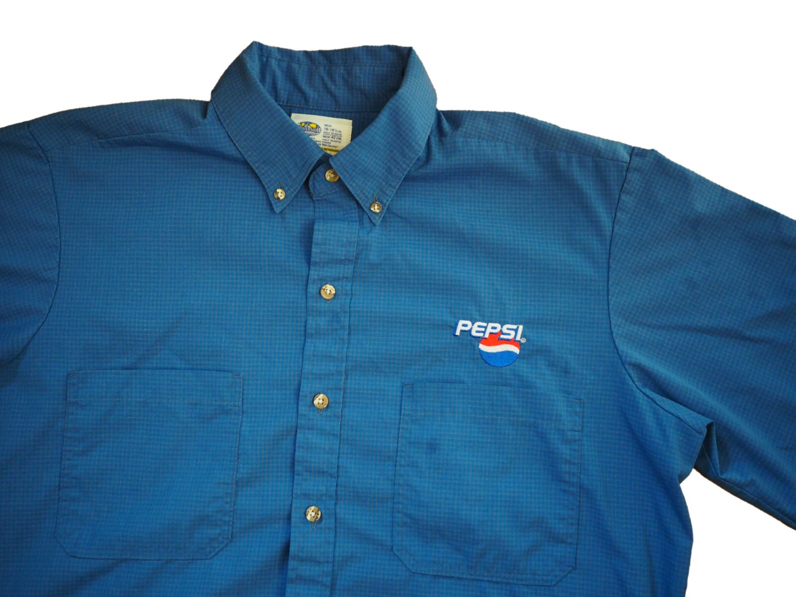 Vintage 80's Pepsi Salesman Uniform Shirt 80’s Button… - Gem