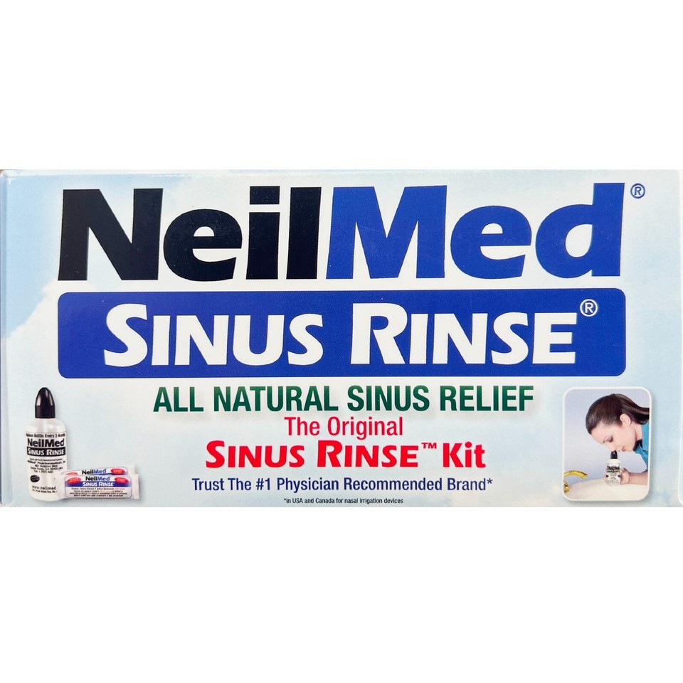 NeilMed Sinus Rinse- A Complete Sinus Nasal Rinse Kit, 50 count, Ex. 12 ...