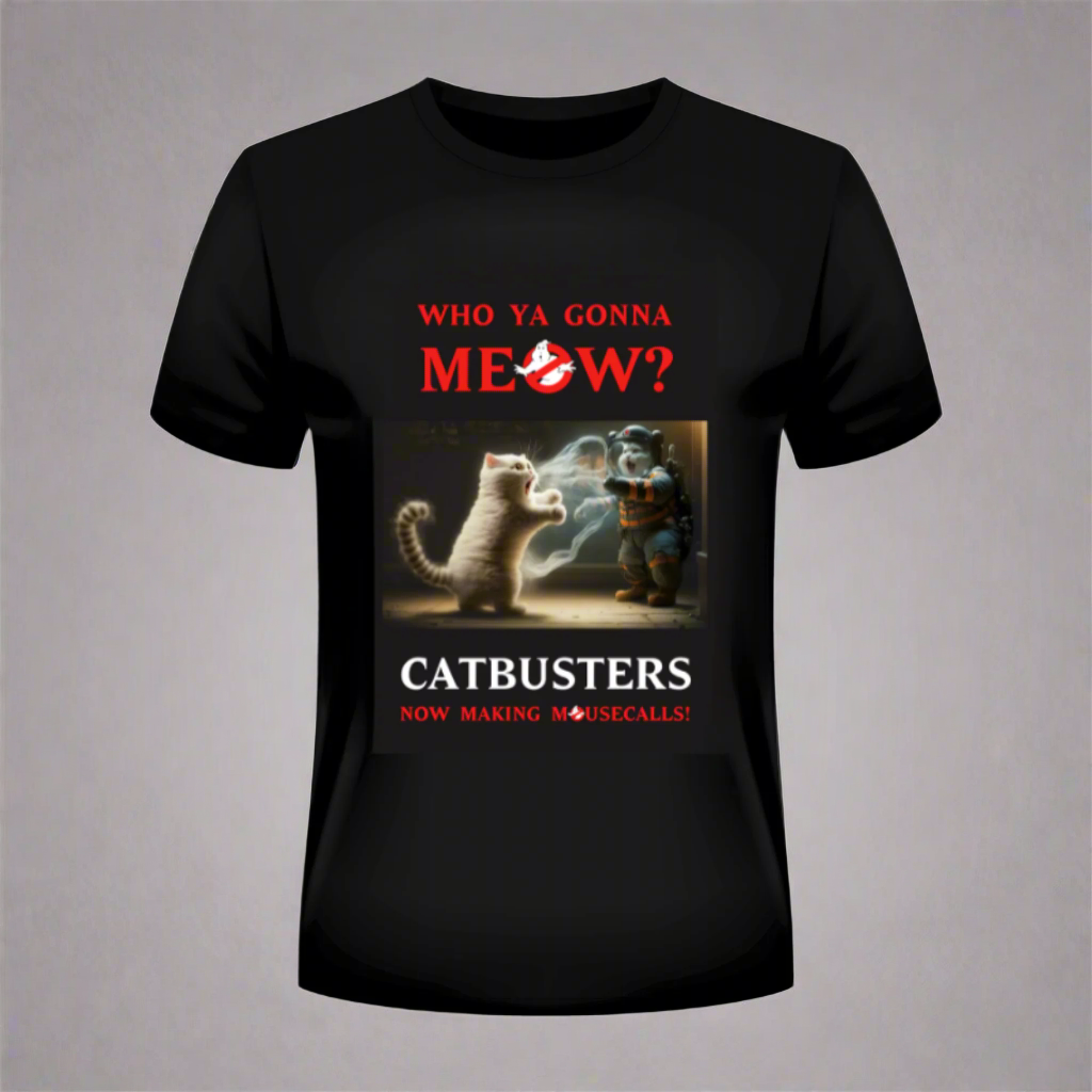 Catbusters (Ghostbusters) Heavyweight Unisex Crewneck Film T-shirt Cat ...