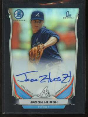 Jason Hursh Auto Rookie /99 Black Refractor 2014 Bowman Chrome Prospect ...