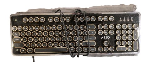 Azio Retro Vintage Wired Mechanical Keyboard Missing Ctrl And Esc Key ...