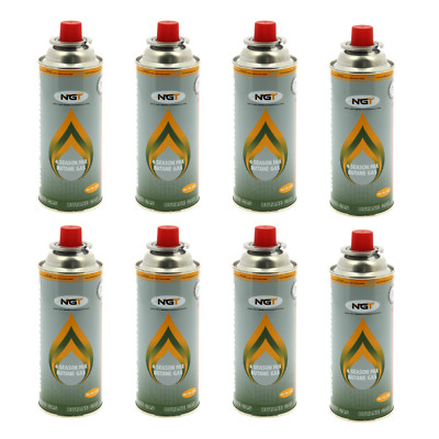NGT Butane Gas Cartridge 227g (2 x 4 Pack) Canisters Camping Stove Fuel ...