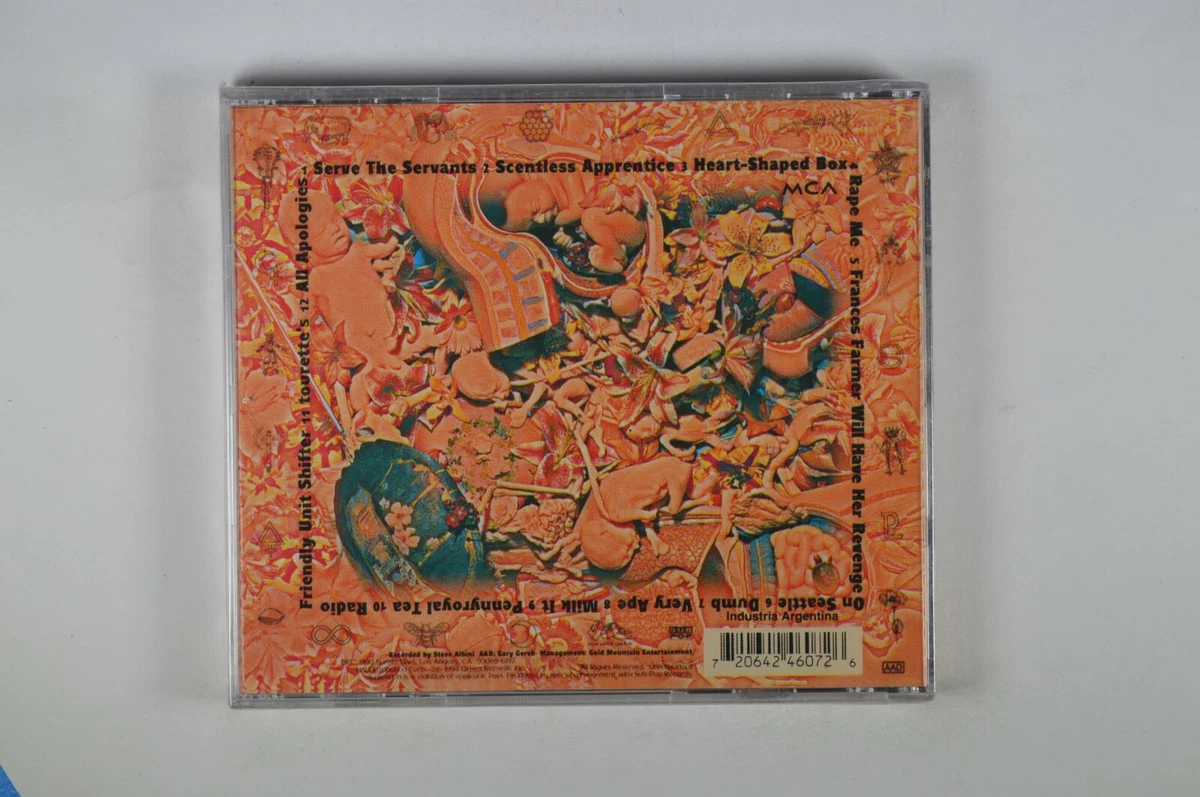 Nirvana In Utero Back Cover