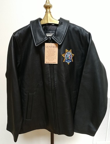 California Highway Patrol CHP 1199 Foundation Motorcycle Leather Jacket ...