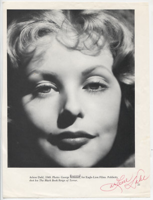 Arlene Dahl Actress Autographed 7.75x10.5 Mag Page Photo w/COA WWE27-81 ...