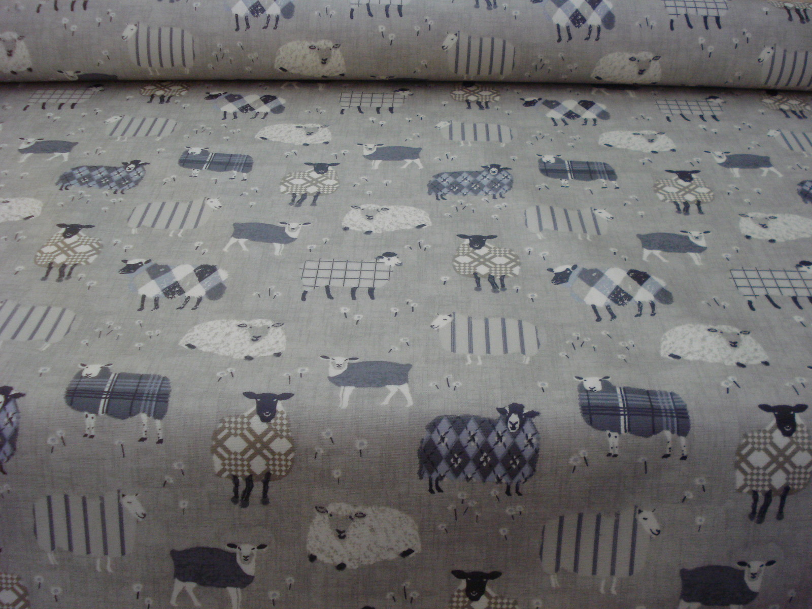 Wipe Clean Tablecloth Baa Baa Sheep Charcoal Grey Pvc Tablecloth Iliv ...