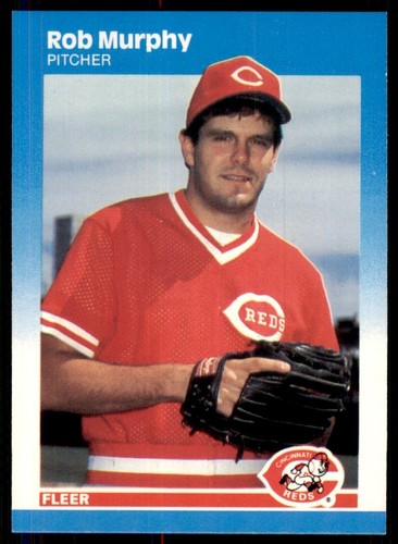 1987 Fleer Rob Murphy Rookie A Cincinnati Reds #206 | eBay