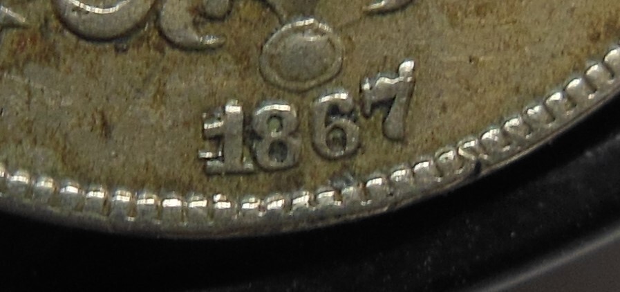 1867 SHIELD NICKEL, RAYS, CERTIFIED F-04/SNV S1-3000.5 BY HOWARD ...