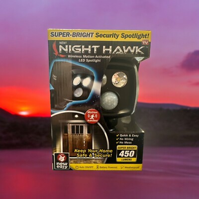 Night Hawk - Super Bright 450 Lumen LED Outdoor Indoor Security ...