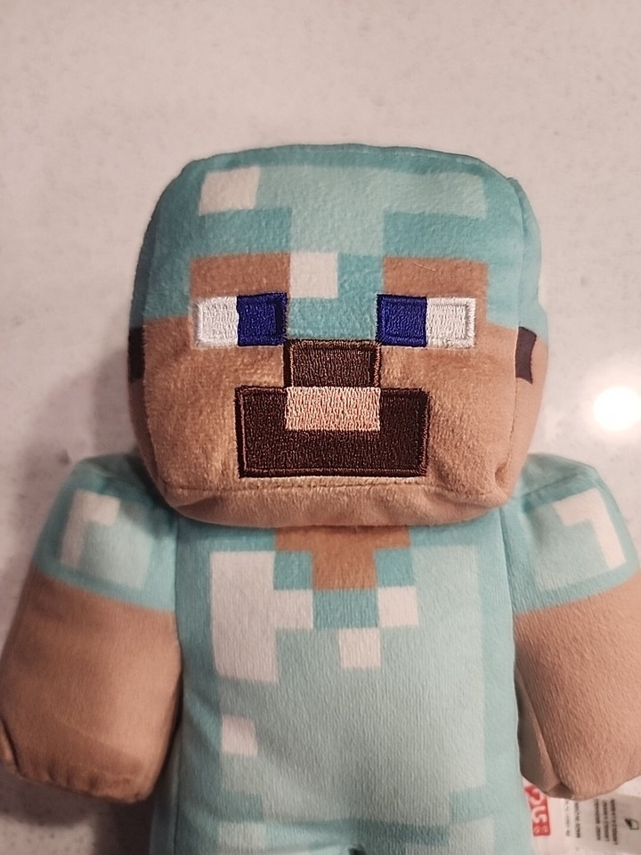 Minecraft Diamond Amour Steve Stuffed 7" Plush Doll Mattel | eBay