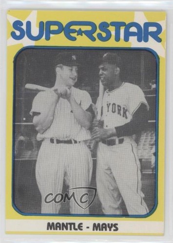 1980 TCMA Superstars Mickey Mantle Willie Mays Mantle Mays #6 HOF | eBay