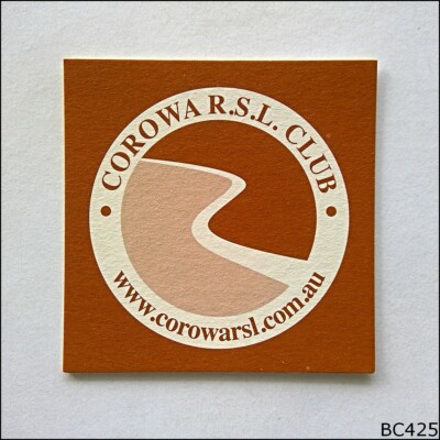 Corowa RSL Club Brown Coaster (B) (B425) | eBay Australia