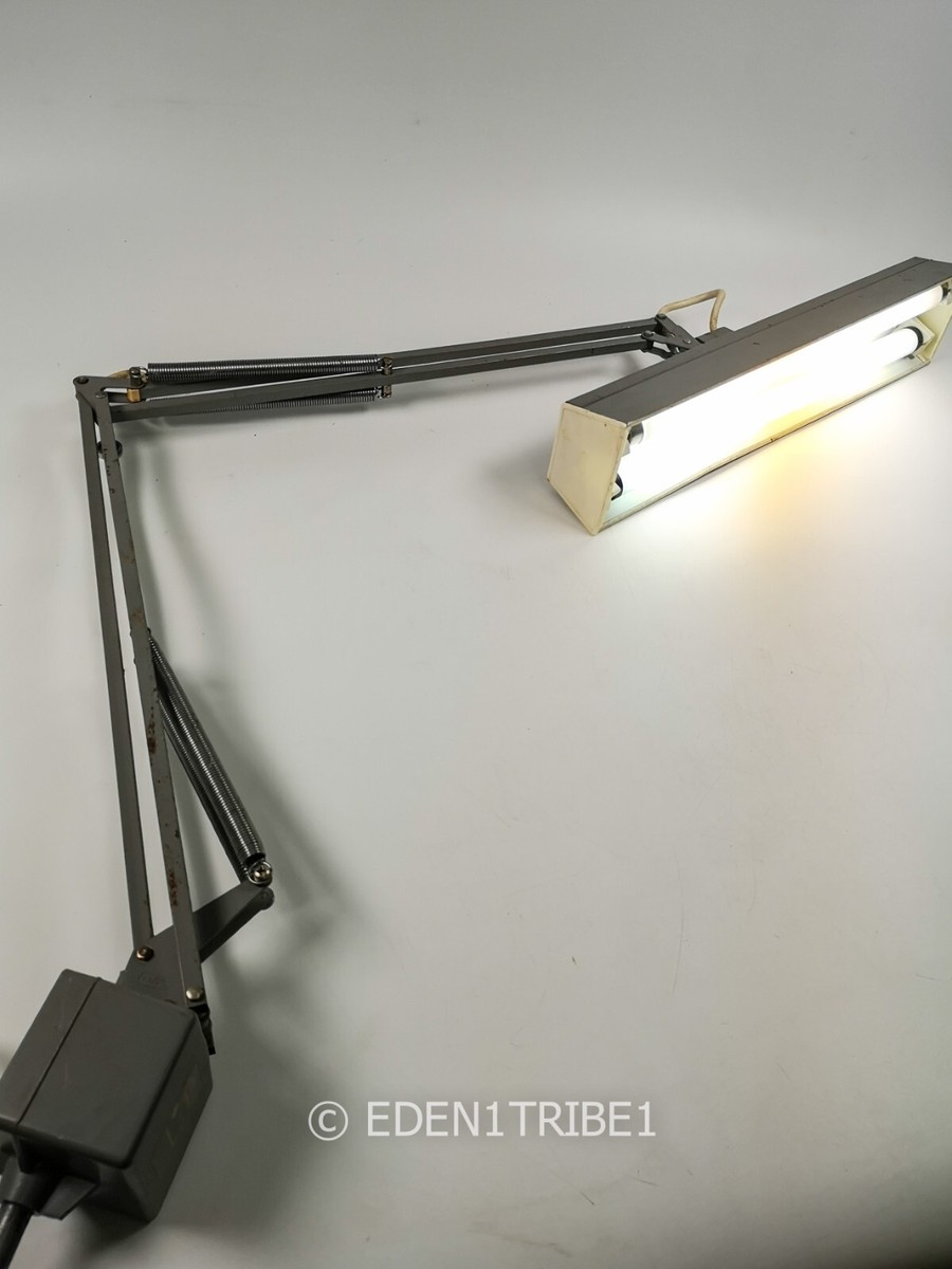 Fluorescent Drafting Lamp Vintage Cream Luxo 3 Settings Lamp Drafting