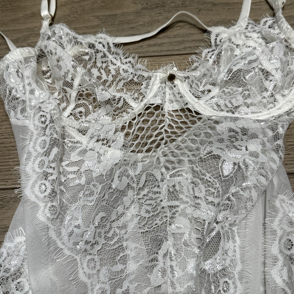 Gooseberry Intimates White Lace Bodysuit | eBay