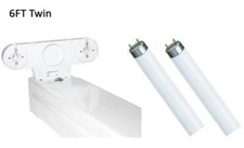 twin fluorescent light fitting products for sale | eBay UK