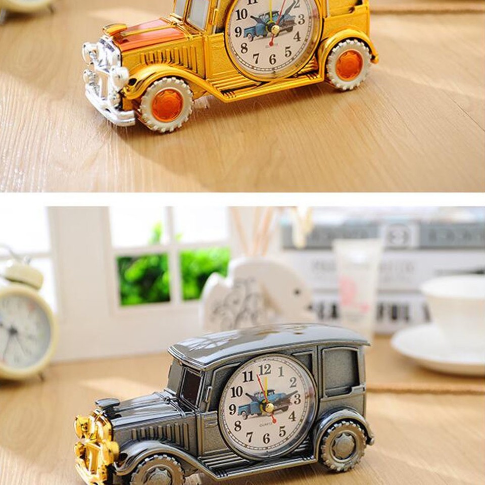 Car Shape Clock Desktop Alarm Clock Bedside Clock Room Decoration ...