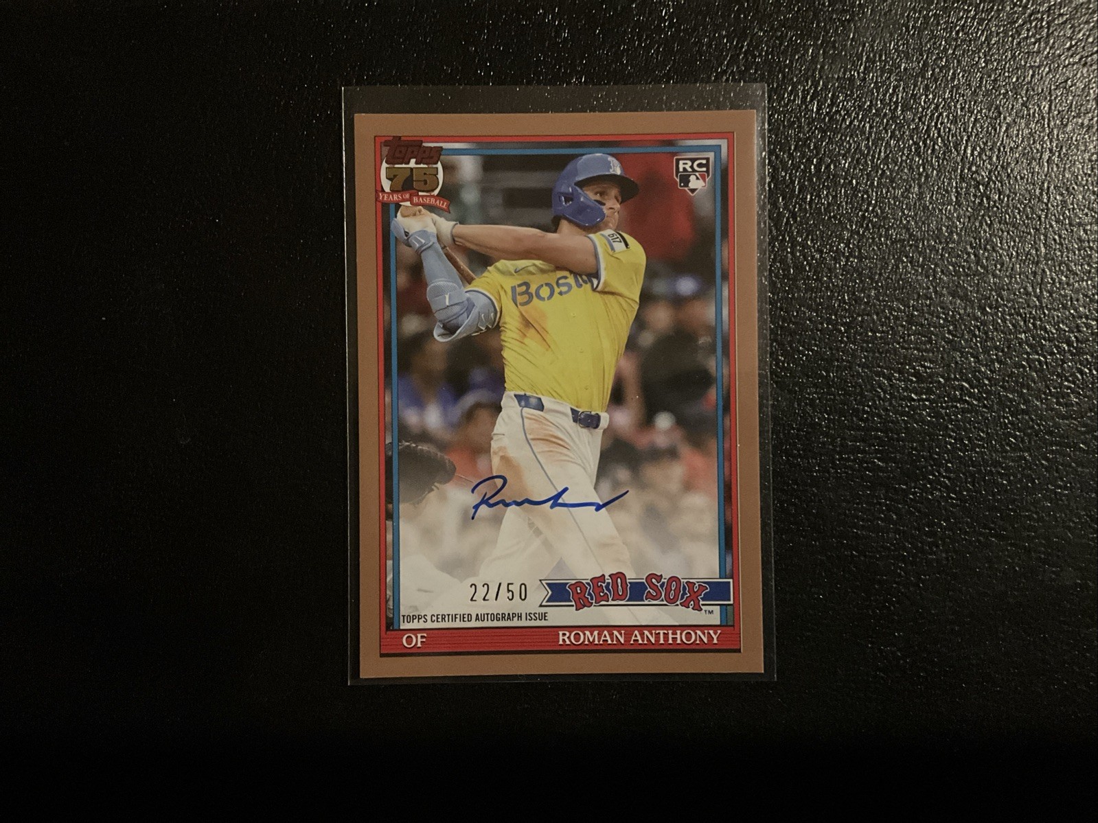 2026 Topps Series 1 Roman Anthony Gold on card auto /50 #91A-RAN | eBay