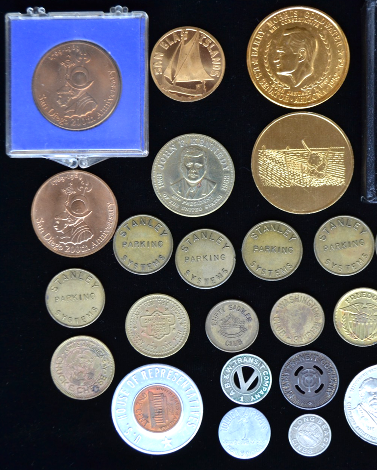 30 Tokens (Parking, Arcade, Transit), Medals, Commemoratives, Award ...