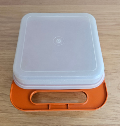 Vintage Tupperware Orange Road Signs Lunch Box with Handle 1970s | eBay