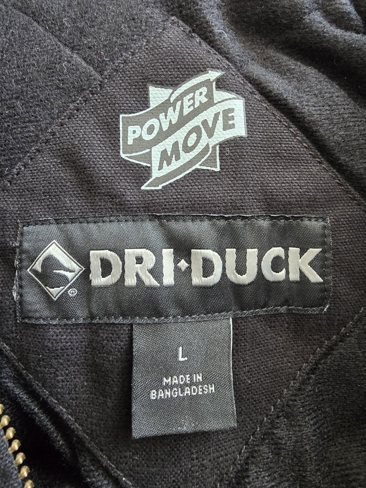 Dri Duck Laramie Canvas Work Jacket 5034 Power Move Black Large | eBay