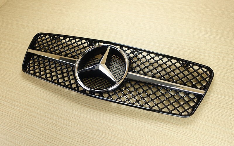1997-2002 For Benz CLK-Class W208 C208 Gloss Black Front Grille CLK320 ...