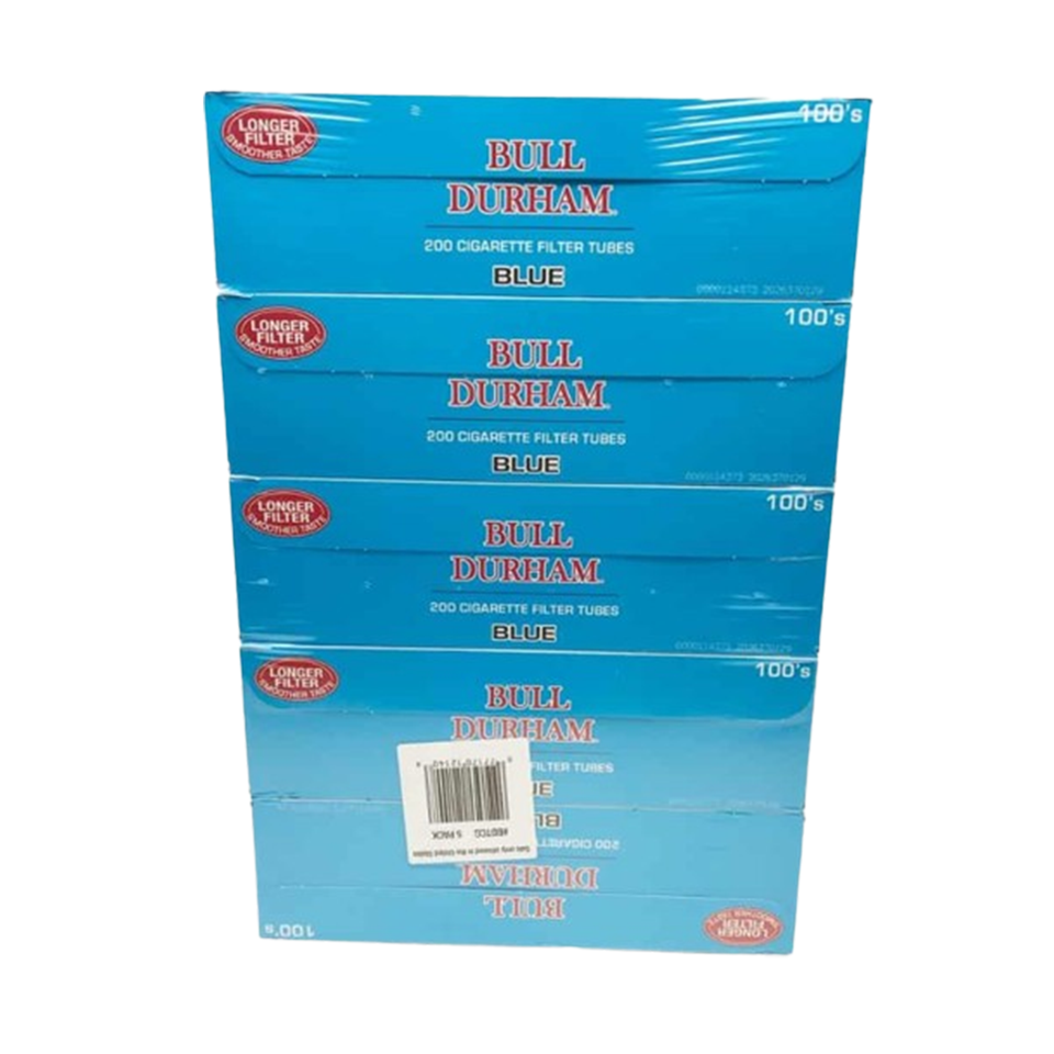 Bull Durham Blue 100s Cigarette 200ct Tubes - 5 Boxes | eBay
