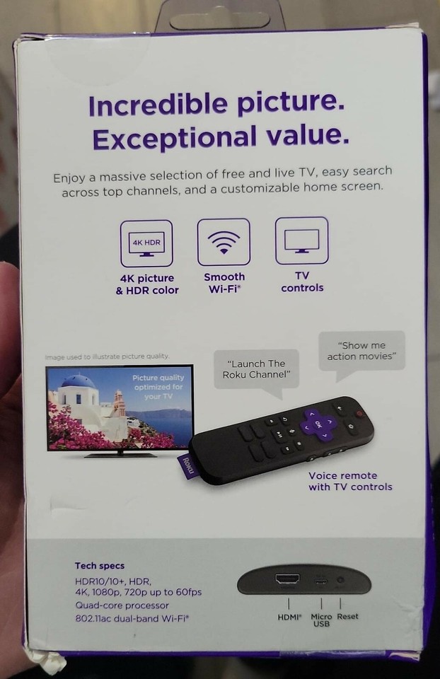 Roku Express 4K + Plus 2021 3941RW Streaming Media Player HD/4K/HDR ...